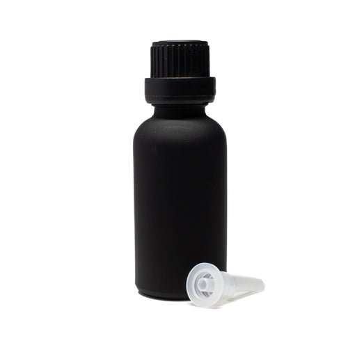 Frasco Negro Matizado 15ml con Inserto – Varienvases